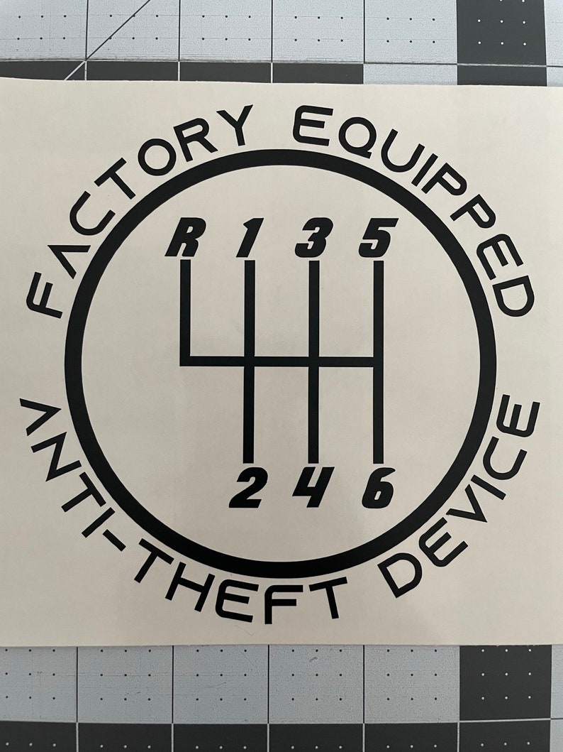 Save the Manuals Shift Pattern Decal customizable - Etsy