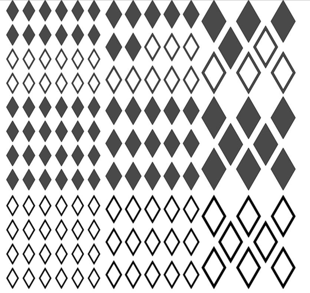 Diamonds / Diamond Outline / JDM Car Decal Sticker / Vehicle Wrap ...