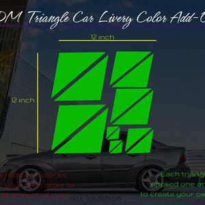 Triangle JDM Car Decal Sticker / Triangle Side Vehicle Wrap / Truck Car ...