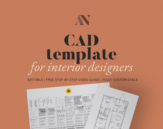Contemporary Interior Design Title Block Templates A2 / A3 / A4 8.5x11 ...