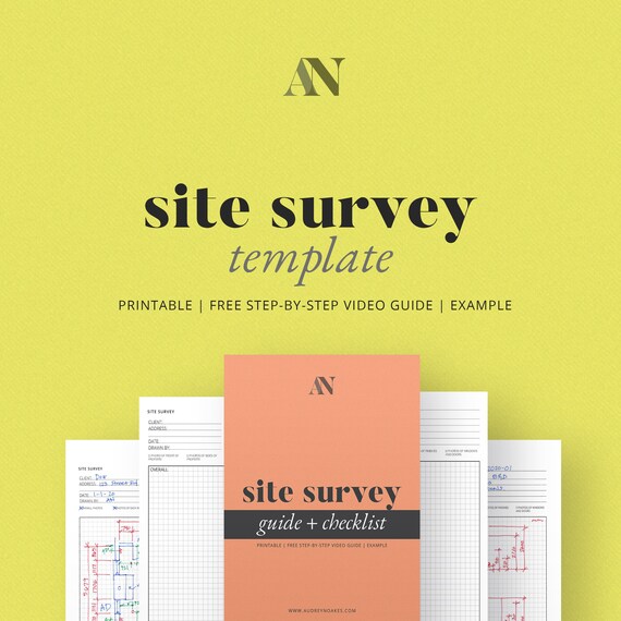 Site Survey Template Printable for Interior Designers - Etsy