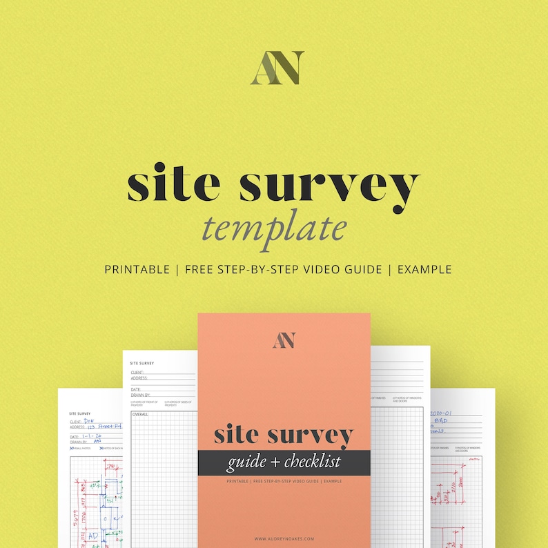 Site Survey Template - Printable for Interior Designers - Etsy