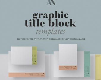 Simple Interior Design Title Block Templates - A2 / A3 / A4 + 8.5x11 ...