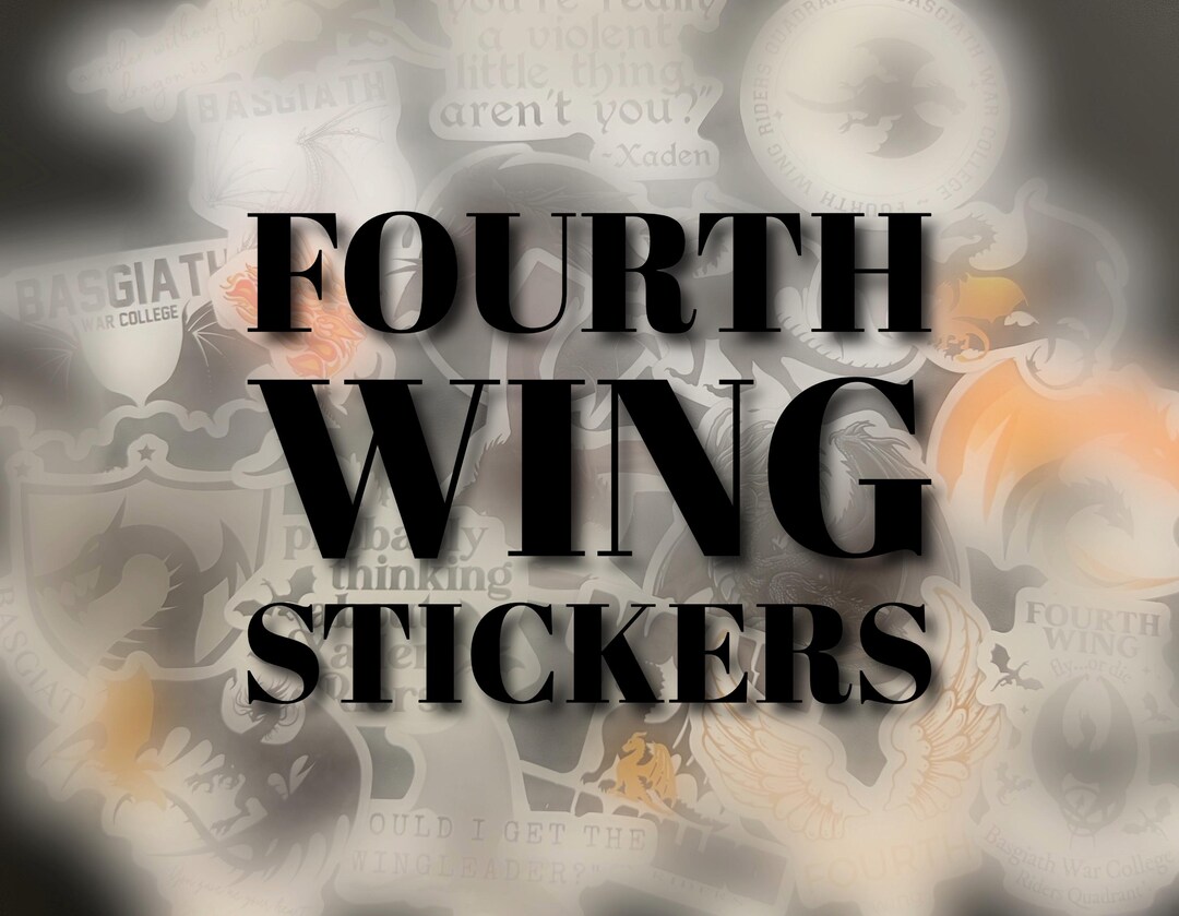 Fourth Wing Iron Flame Sticker Pack Onyx Storm Fourth Wing Stickers ...