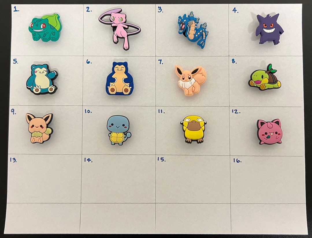 Anime Shoe Charm Pokemon Croc Charm Pikachu Jibb Pikachu Pokemon Eevee ...
