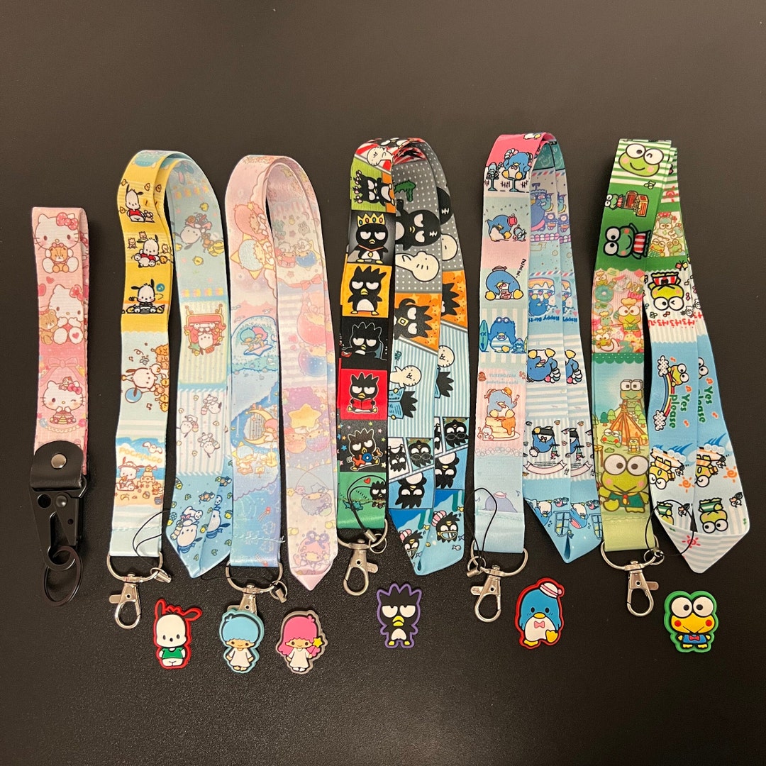 Kawaii Keychain Lanyard Sanrio Lanyard Hello Kitty Lanyard Pochocco ...