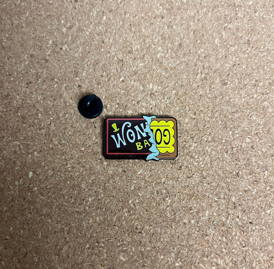 Wonka Bar Golden Ticket Enamel Pin - Etsy