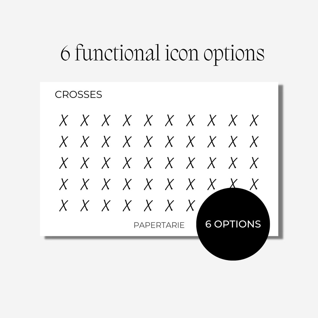 Functional Icon Stickers Micro Icons Mini Icon Stickers - Etsy