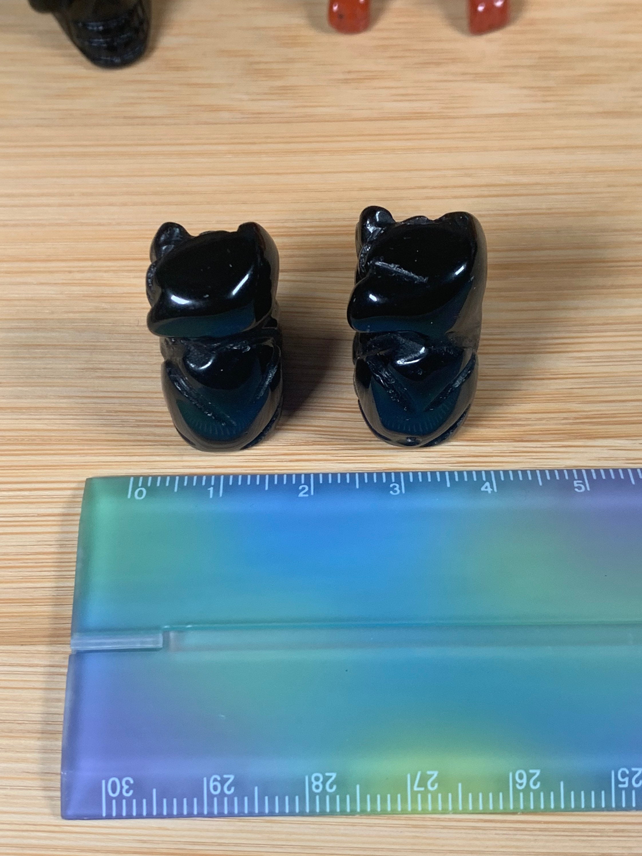 Black Obsidian Mini Puppy Carving / Obsidian Dog / Dog Carving - Etsy