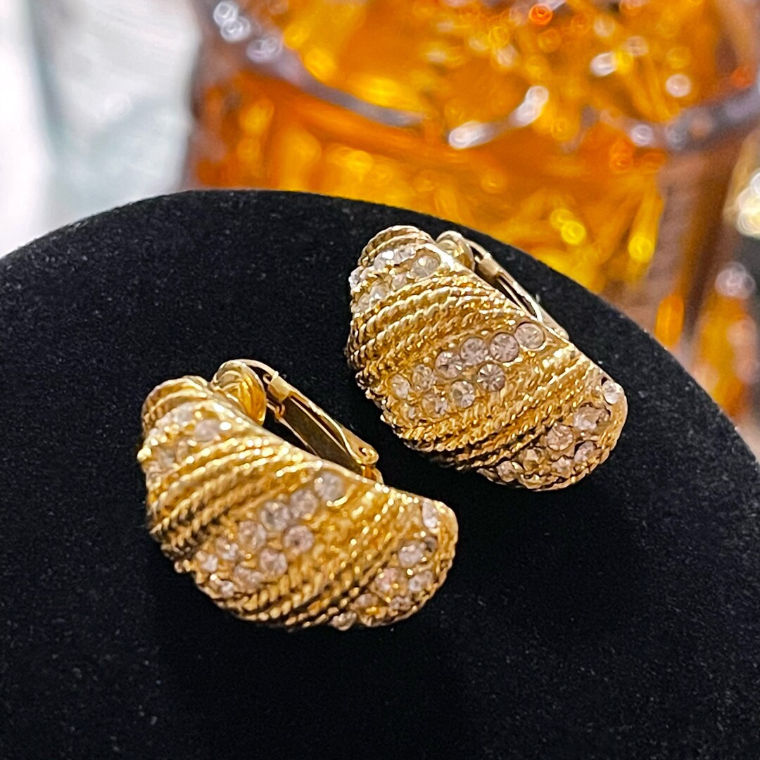 Gorgeous Vintage Signed Sarah Coy Clip-on Earrings - Etsy