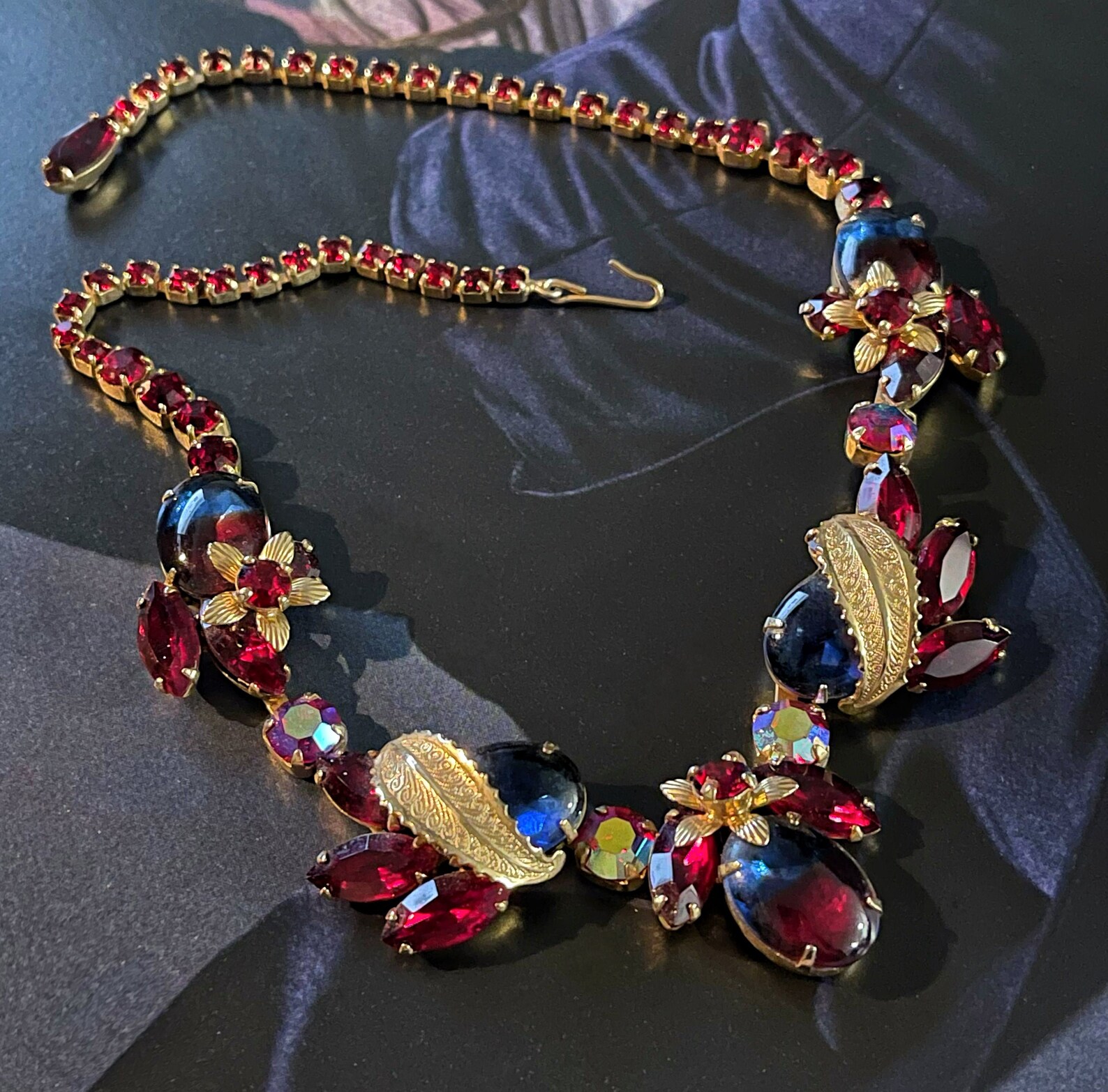 Signed WEISS Unique Vintage Statement Necklace - Etsy