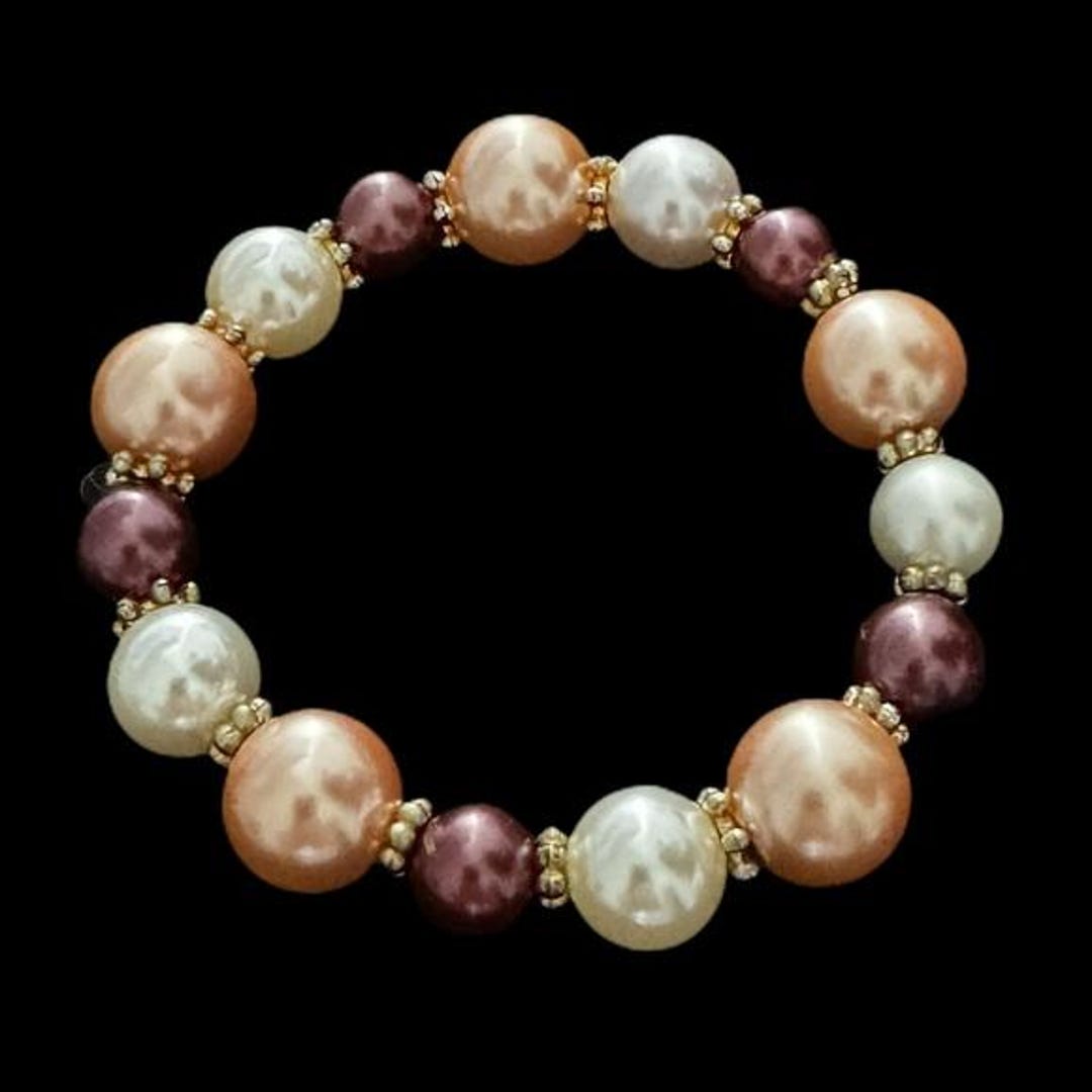 Beautiful Vintage Large Faux Pearls Bracelet - Etsy