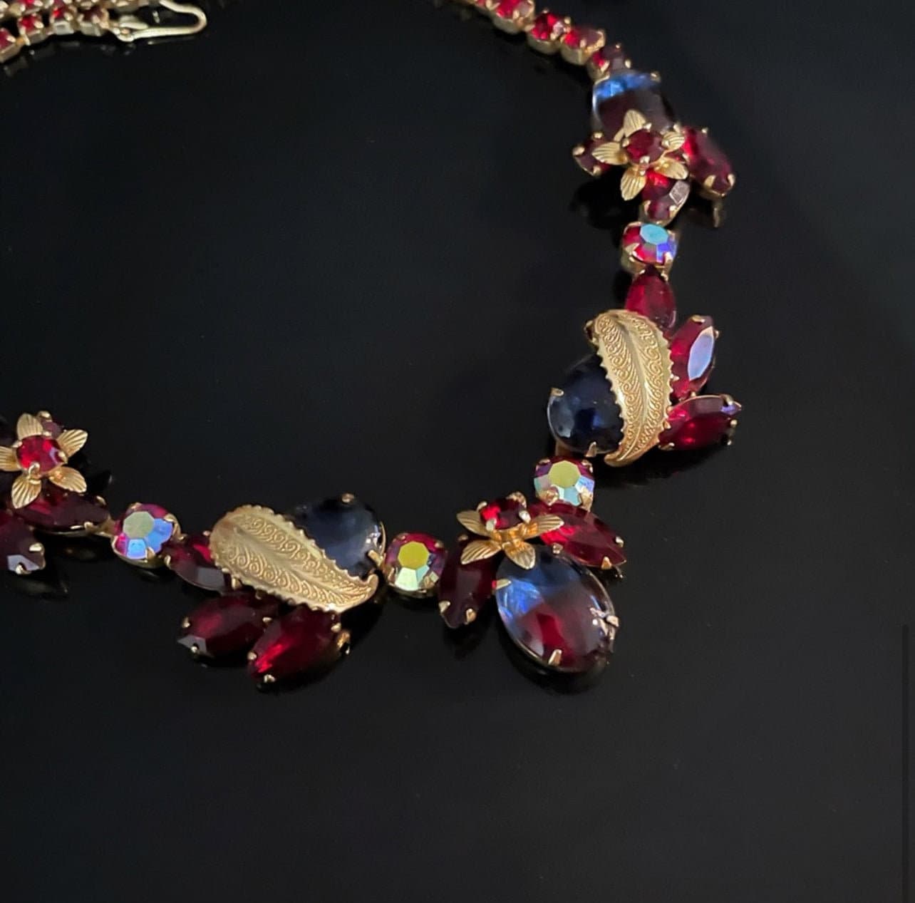 Signed WEISS Unique Vintage Statement Necklace - Etsy