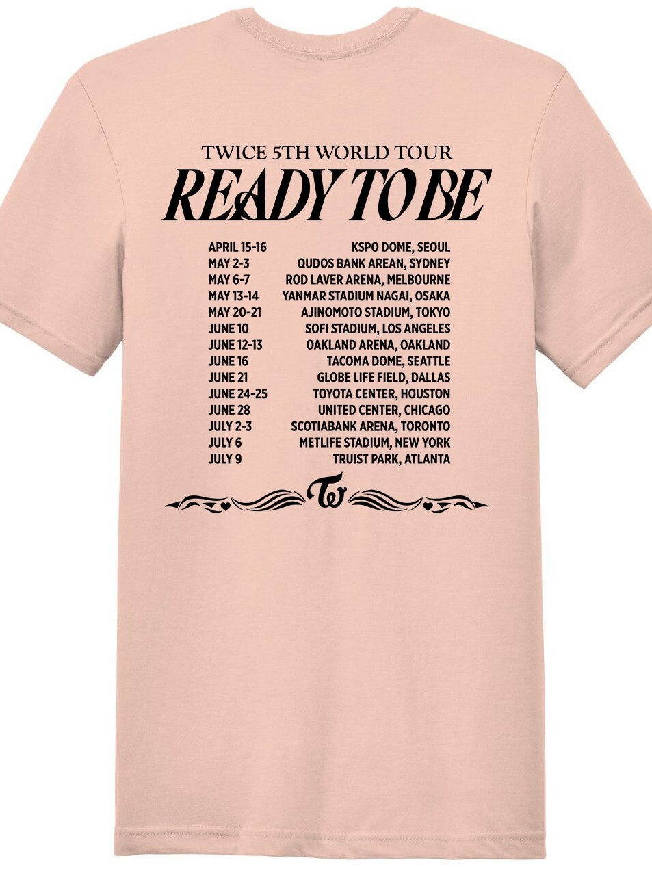 TWICE Ready to Be World Tour Concert Shirt for Fan, Nayeon Jeongyeon ...