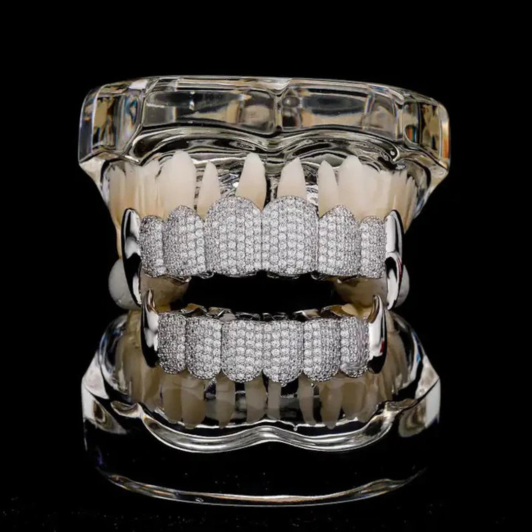 Perm Cut Moissanite Diamond Cut Setting 925 Sterling Silver Black Gold ...