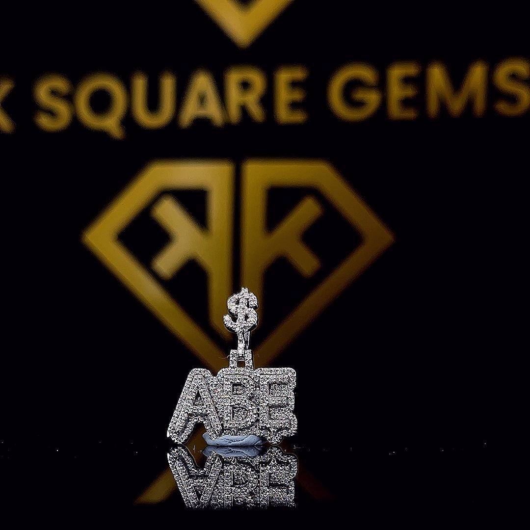 Custom Number Hip Hop Pendant, Custom Your Lucky Letter, Small Baby Hip ...