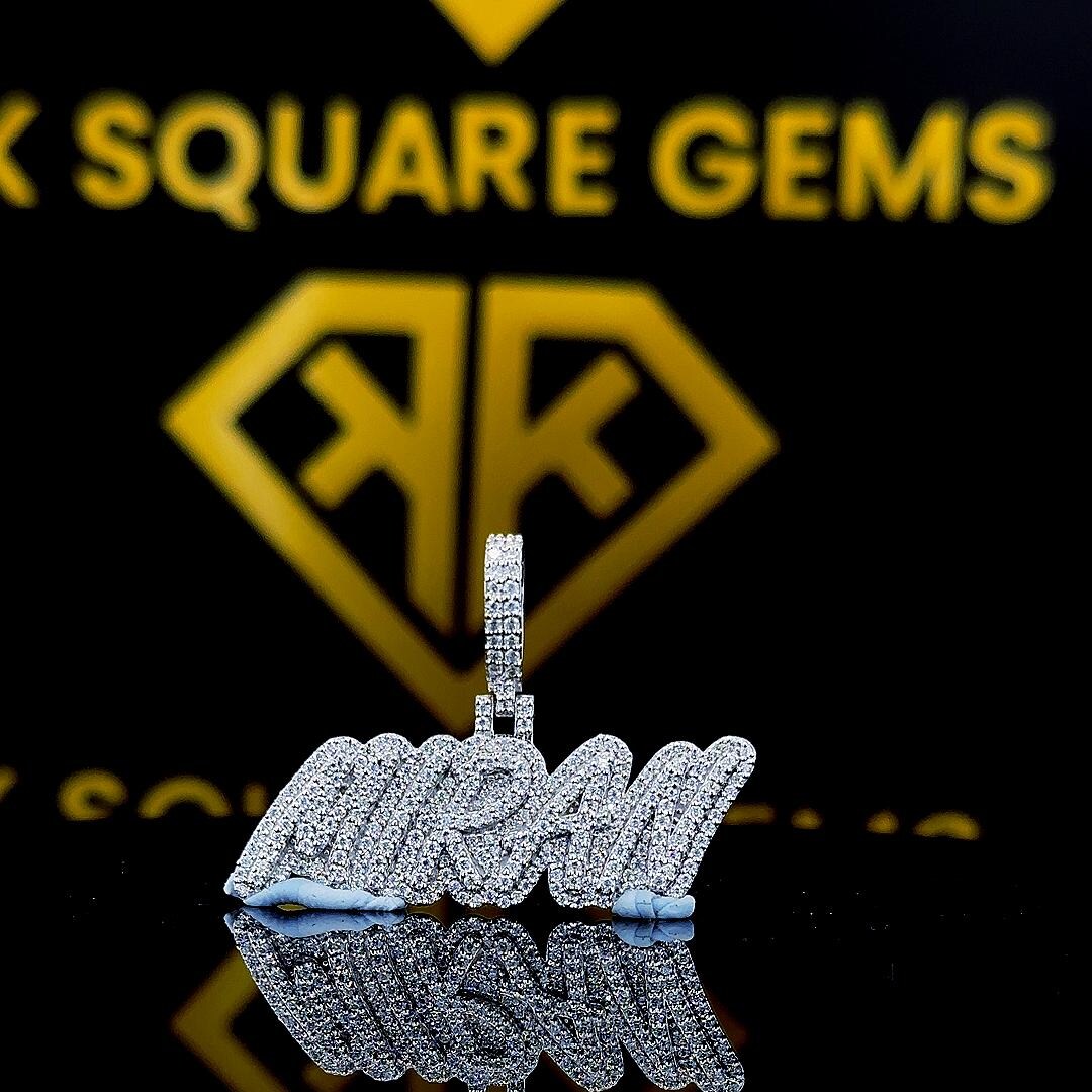 Custom Letter Hip Hop Pendant, Custom Your Lucky Letter, Small Hip Hop ...