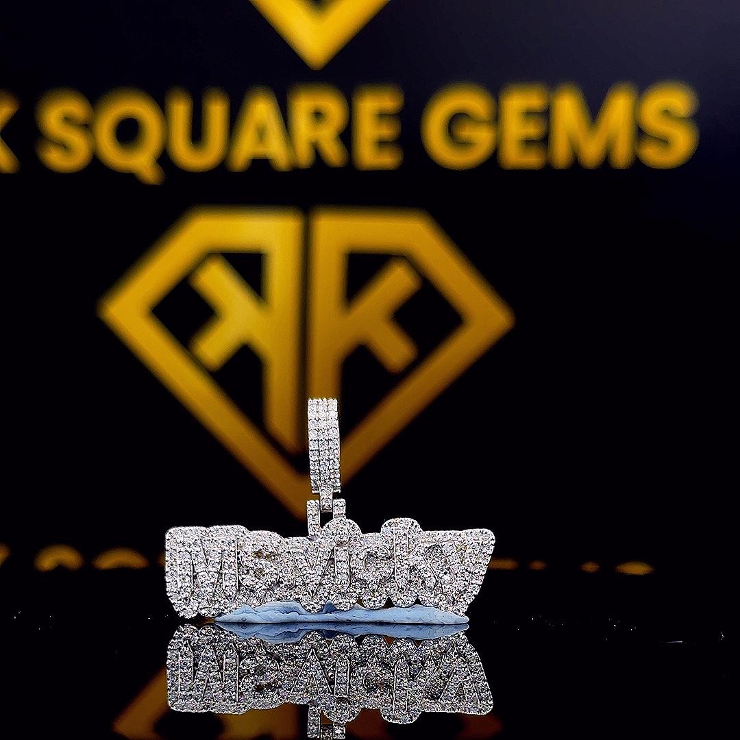 Custom Number Hip Hop Pendant, Custom Your Lucky Letter, Small Hip Hop ...