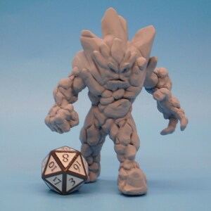 Earth Elemental Rock Creature Stone Elemental D&D Monster Primed - Etsy