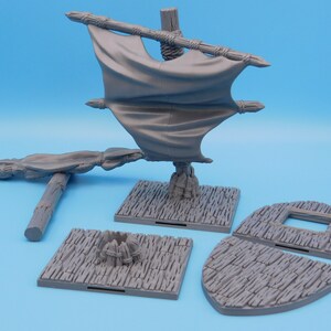 Orc Longboat Orc Warship D&D Naval Encounter Assembly Required Ship ...