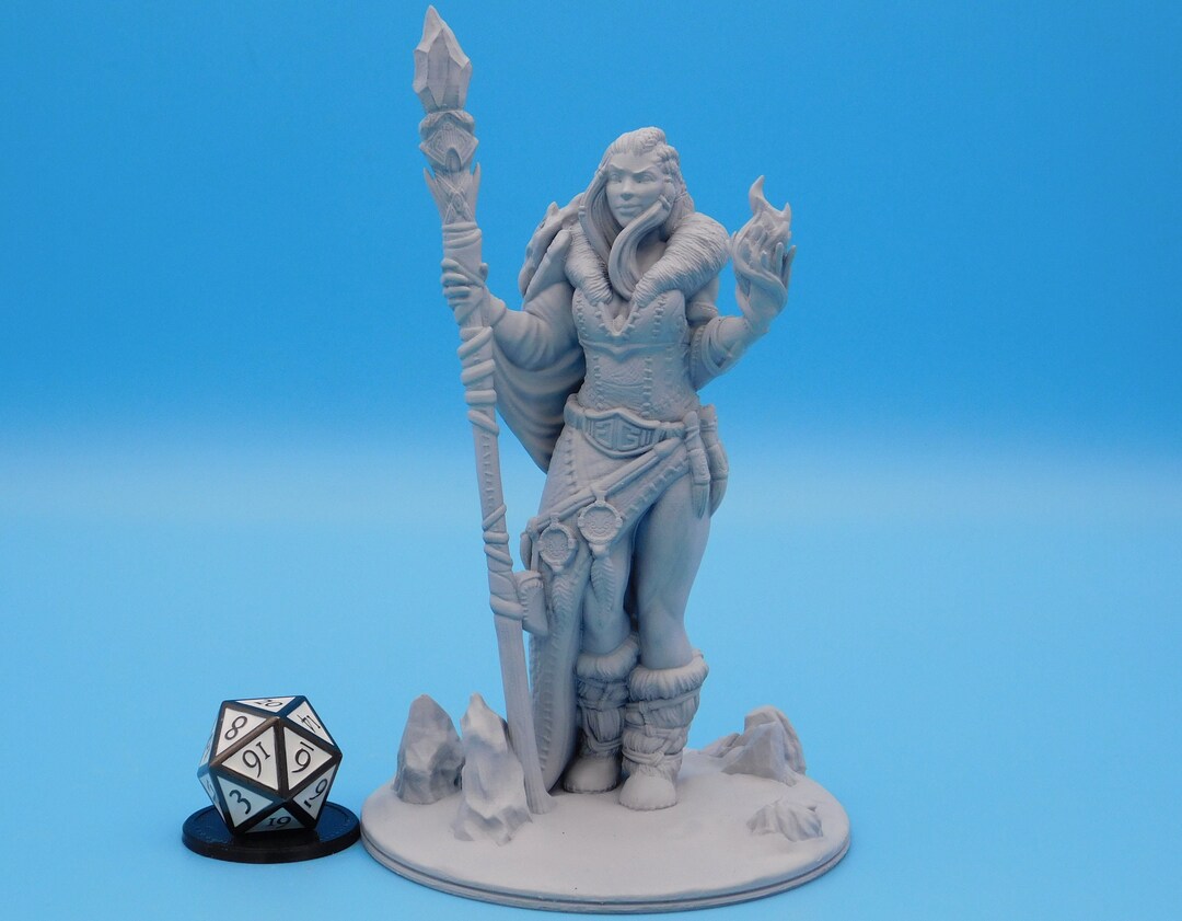 Frost Maiden Ice Giantess Frost Maiden Sorceress D&D Monster Primed - Etsy