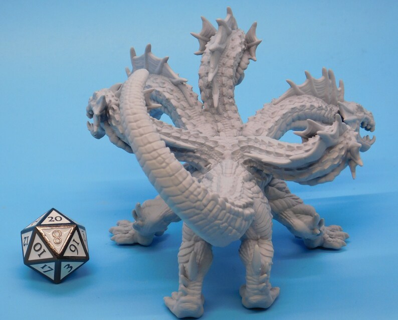 Hydra D&D Miniature Multi-headed Monster Primed - Etsy Australia
