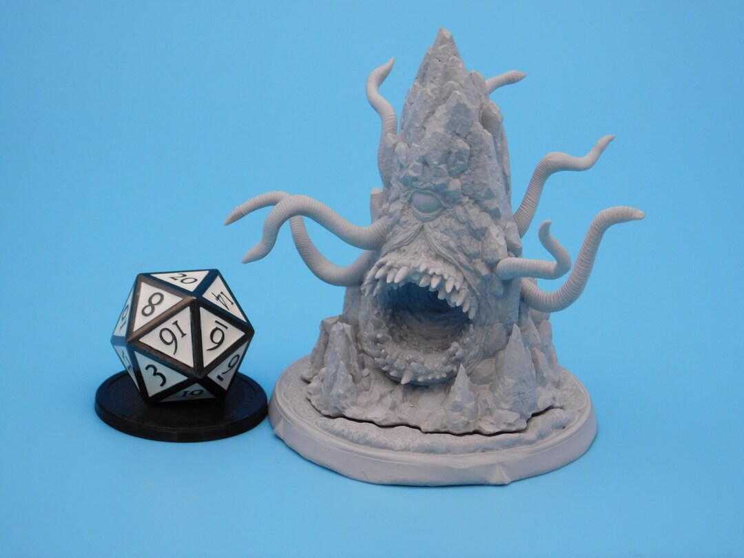 Tentacled Rock Roper Miniature Underdark Monster Cave Creature D&D ...