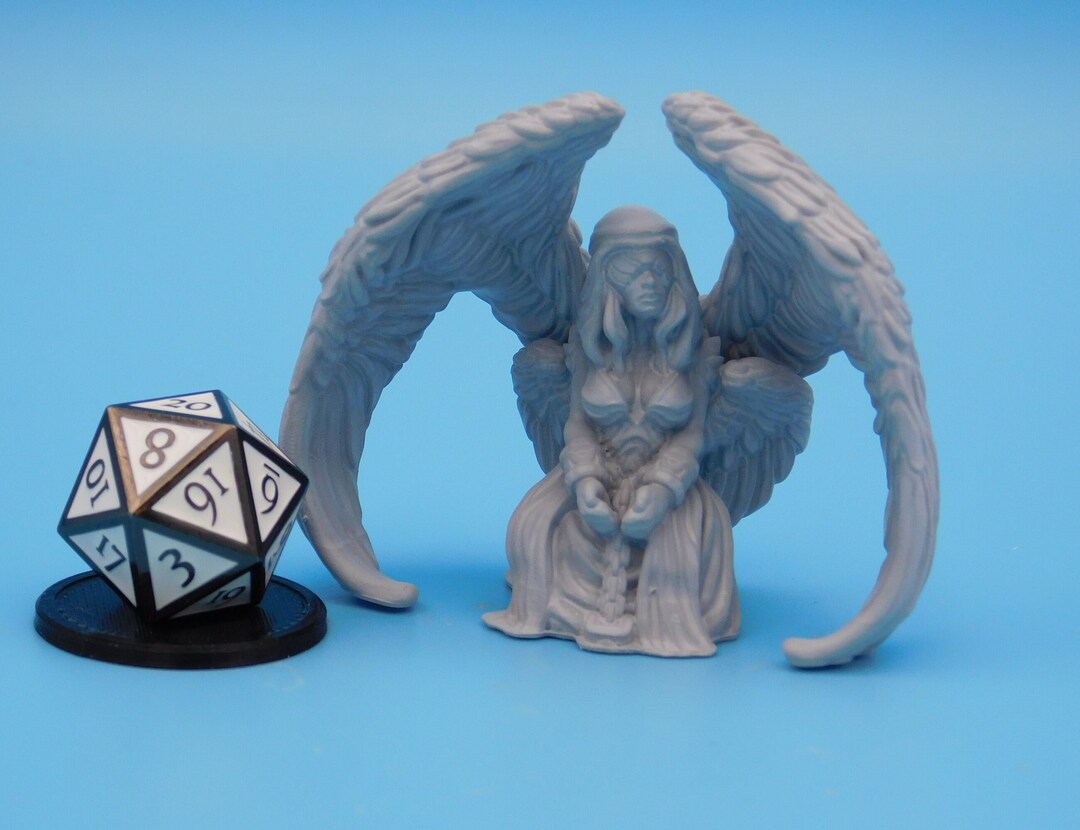Chained Angel Bound Celestial Angel Prisoner D&D Miniature Primed - Etsy