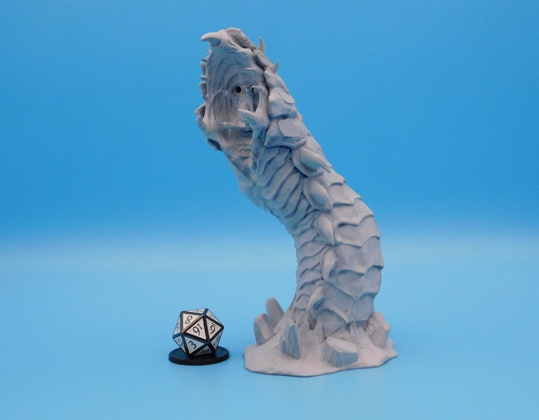 Giant Worm Purple Worm Frost Worm Giant Tunnler D&D Monster Primed - Etsy