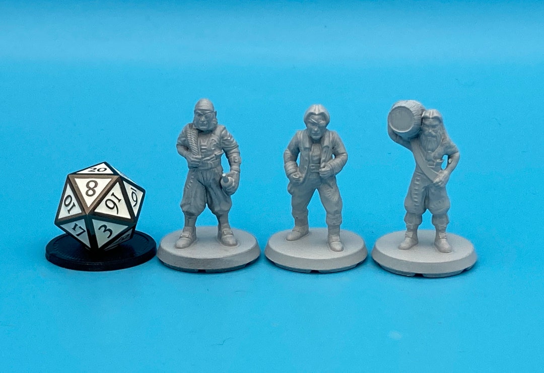 Sailors Deckhands Seafarers D&D Miniatures Primed - Etsy