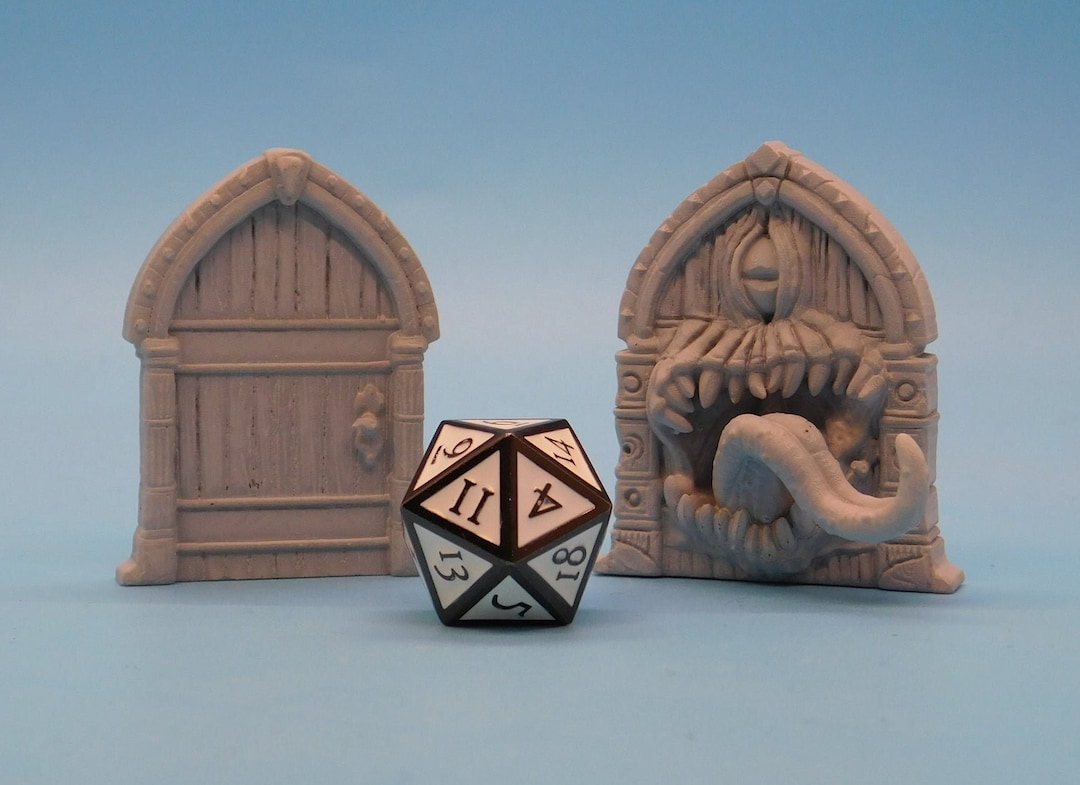 Mimic Door Classic Monster Living Door D&D Monster Primed - Etsy