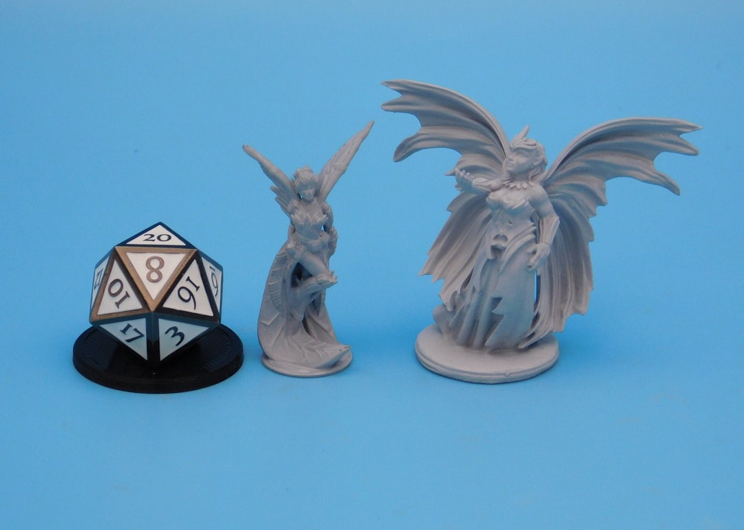 Fairies With Fox Sprites Pixies Fey Creatures D&D Miniatures Primed - Etsy
