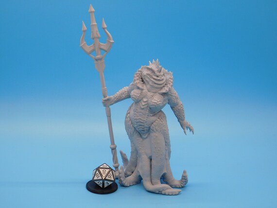 Evil Sea Queen Sea Witch Merfolk Monster D&D Monster - Etsy