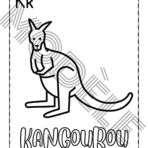 Printable ALPHABET Drawing Book in French | Coloring Book | Preschool ...