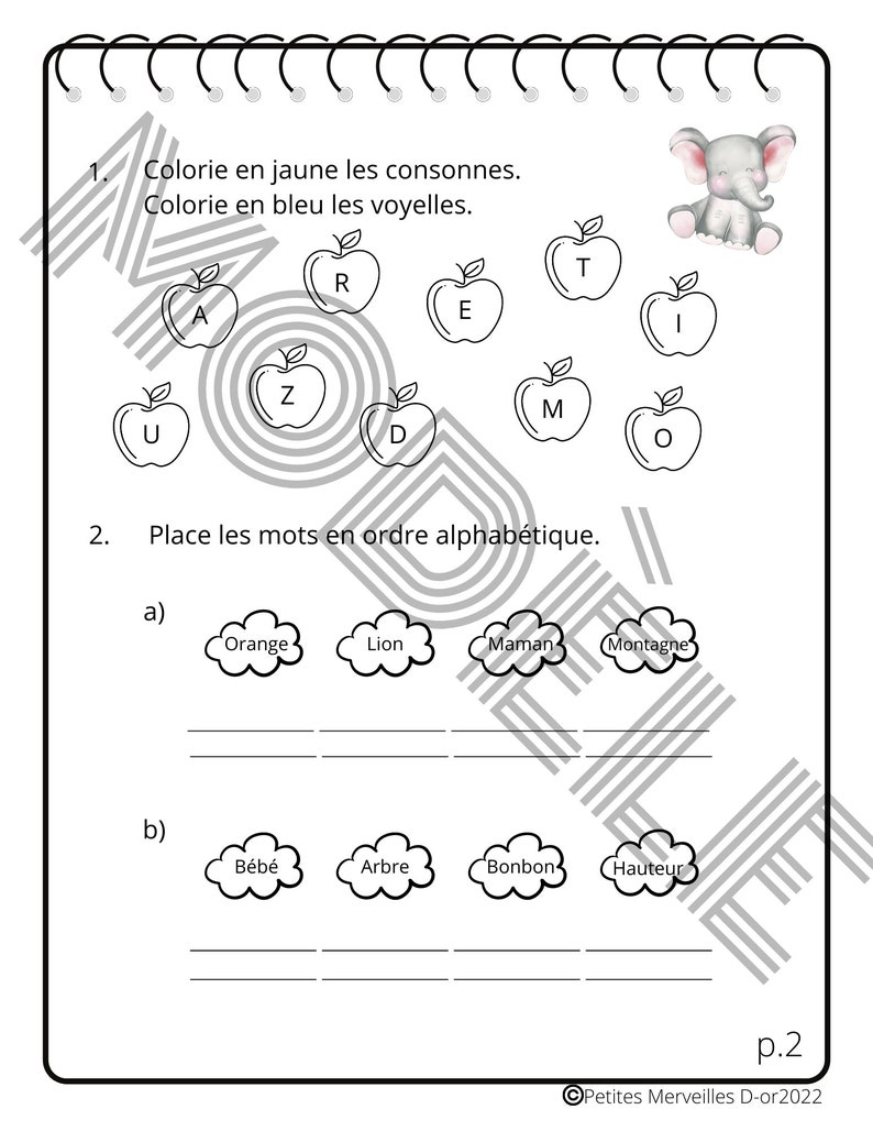 GRAMMAR REVISION Book Printable in French 1st and 2nd Year of ...