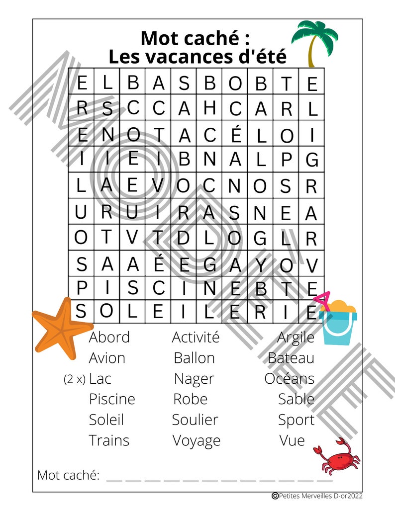 French Printable Varied Activity Book | Preschool and Primary ...