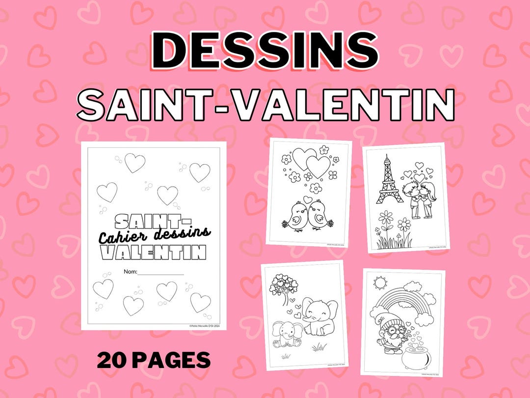 Valentine's Day Coloring Book for Kids | Printable Activity for ...
