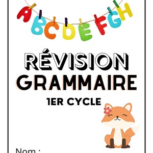 GRAMMAR REVISION Book Printable in French | 1st and 2nd Year of ...