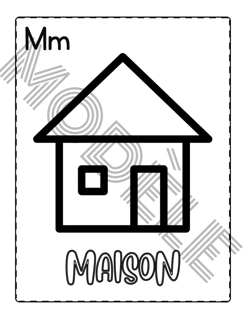 Printable ALPHABET Drawing Book in French | Coloring Book | Preschool ...