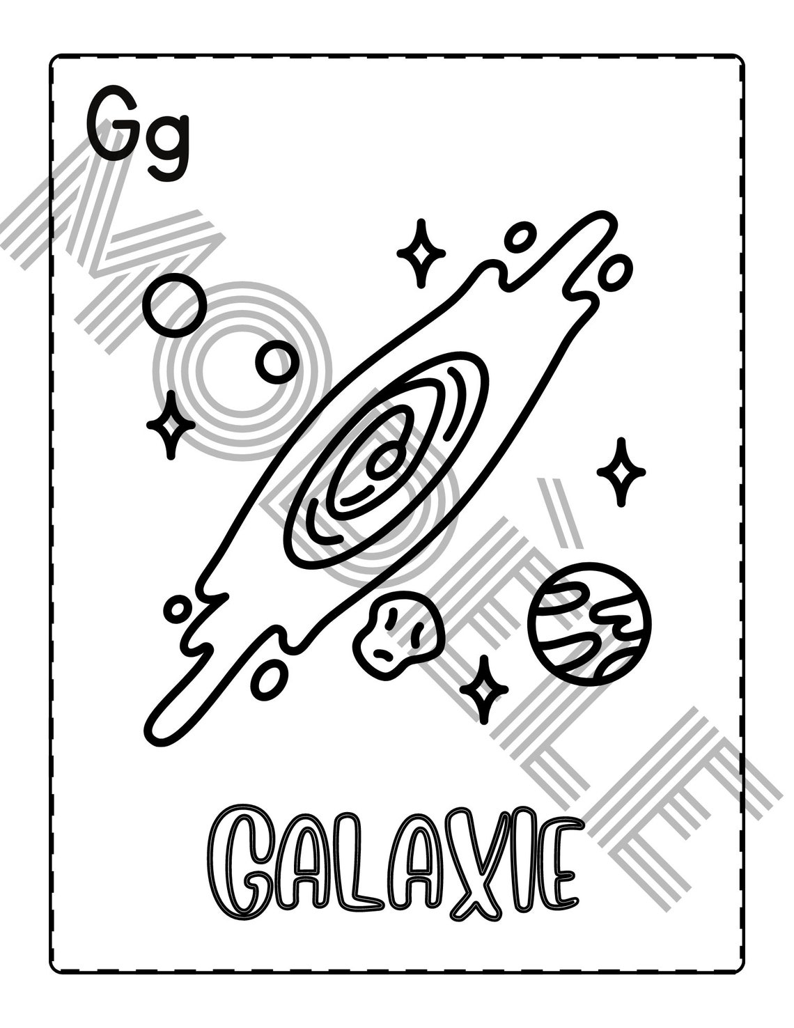 Printable ALPHABET Drawing Book in French Coloring Book Preschool and ...