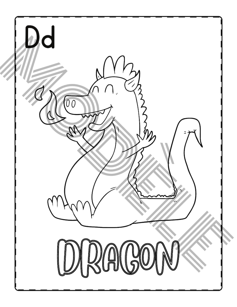 Printable ALPHABET Drawing Book in French Coloring Book Preschool and ...