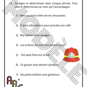 GRAMMAR REVISION Book Printable in French | 1st and 2nd Year of ...