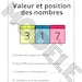 Workbook 1st Cycle Printable in French Value and Position of Numbers ...
