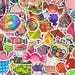 Sticker Pack of 50 Cute Cartoon Sweets Lollipop Candy Donut Desserts ...