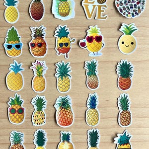 Sticker Pack of 50 Cute Pineapples Fruits Die Cut VSCO Stickers ...