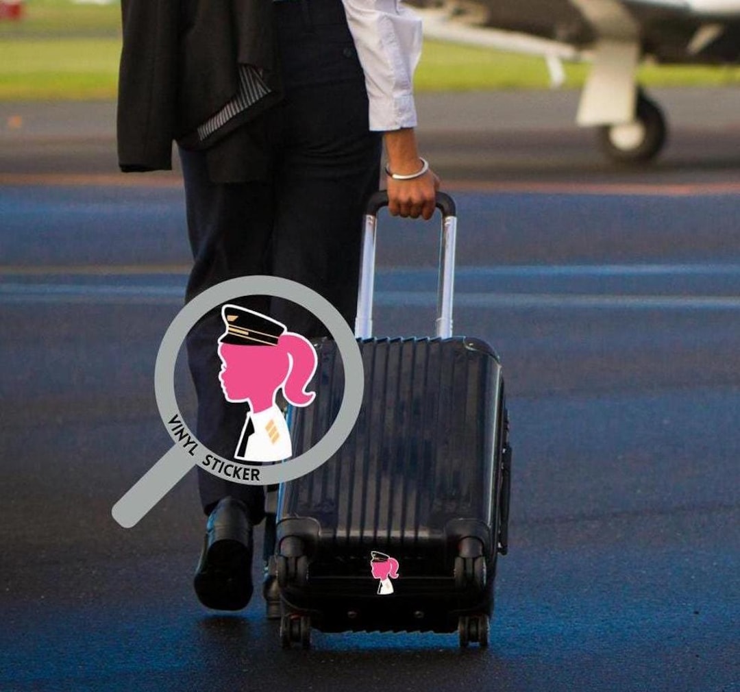 Pilot Barbie Vinyl Decal Aviation Decal, Aircraft Sticker, Pilot Gift ...