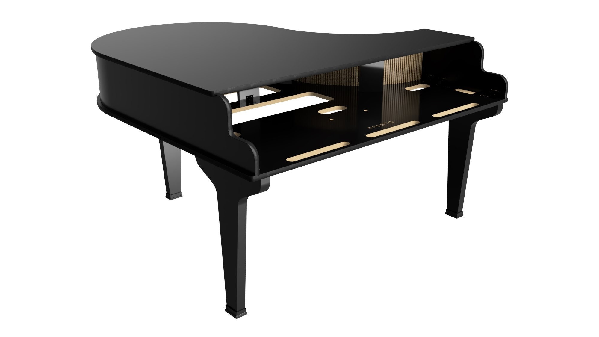 Presto Piano 5ft Piano Shell in Gloss Black (or White/red/blue) - Etsy