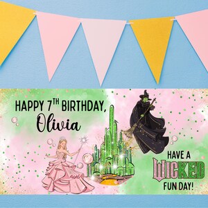 Wicked Banner Editable Canva Template | Party Poster | Digital Download ...