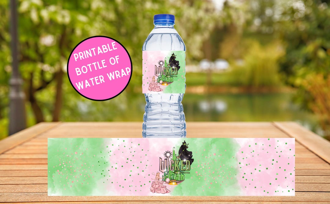 Wicked Party Water Bottle Label | Printable Birthday Decor - Etsy