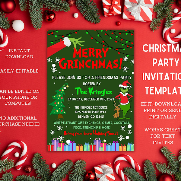 Grinch Party - Etsy